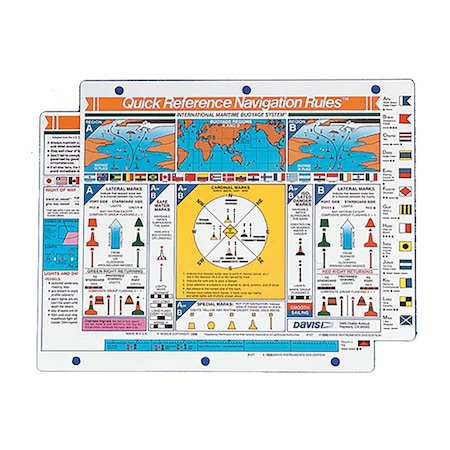 Davis Instruments Davis Quick Reference International Navigation Rules Card 127 | Zoro